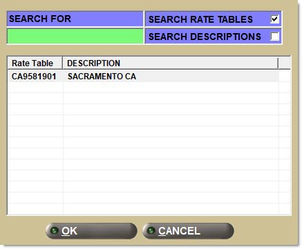 Tax Rate Setup