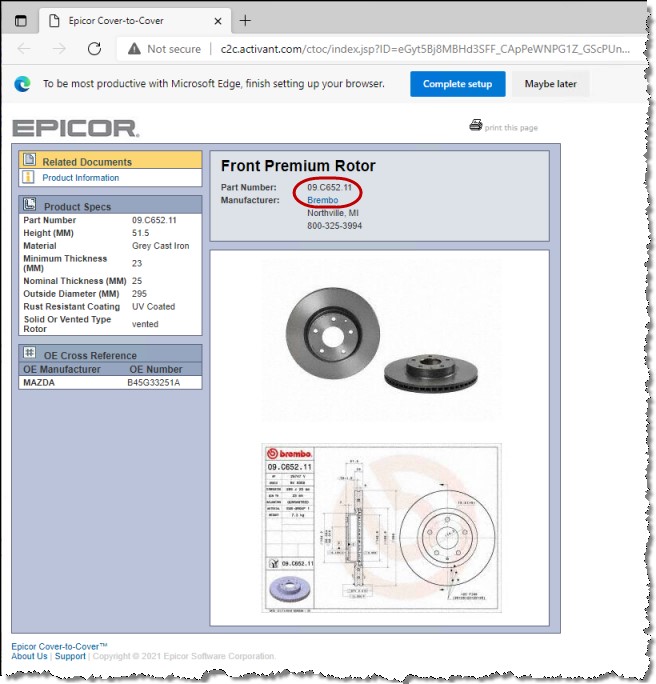 Epicor Catalog Access