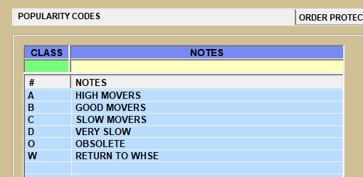 Pop Codes / Order Protection