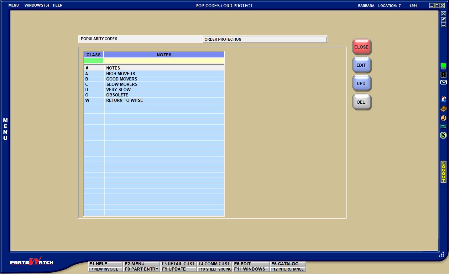 Pop Codes / Order Protection